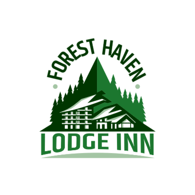 illustrative pine mountains and villa | Logo Template by LogoDesign.Net