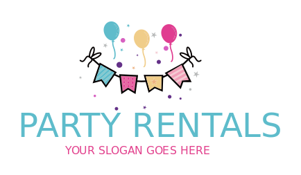 Free Party Rentals Logos | Party Rental Logo Maker | LogoDesign.net