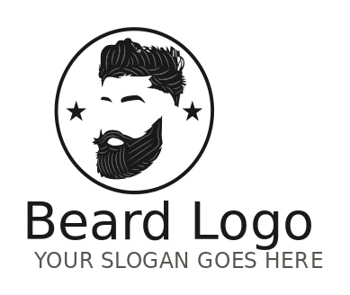 Cool Beard Logos | Design Your Own Beardman Logo | LogoDesign.net