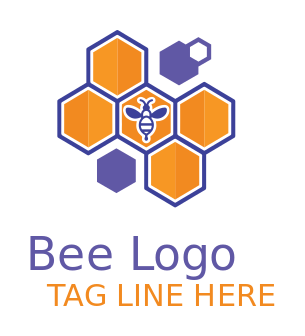 Cute Bee Logos | Beehive Logo Samples | LogoDesign.net