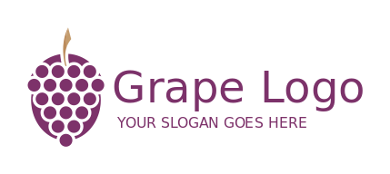 Free Grape Logos | Grape Logo Maker Software | LogoDesign.net