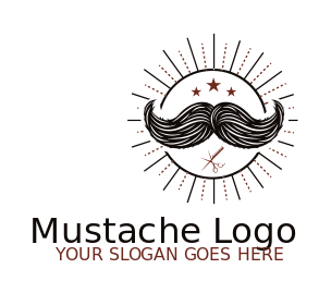 DIY Mustache Logos | Mustache Logo Templates | LogoDesign.net