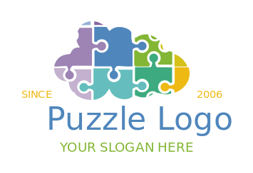 Colorful Puzzle Logos | DIY Puzzle Logo Design Maker | LogoDesign.net