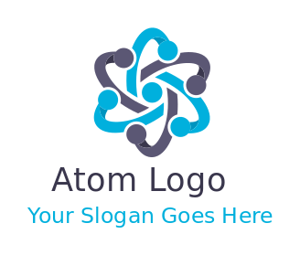 Download Atom Logos | Generate a Science Logo | LogoDesign.net
