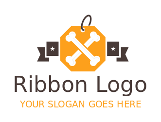 Crafty Ribbon Logos | Create a Bow Logo Design | LogoDesign.net