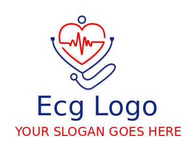 Best ECG Logos | Create a Logo Online | LogoDesign.net
