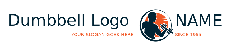 Best Dumbbell Logos | Barbell Logo Maker | LogoDesign.net