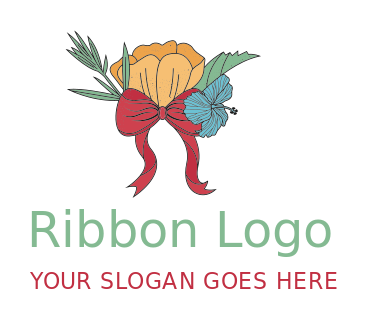 Crafty Ribbon Logos | Create a Bow Logo Design | LogoDesign.net