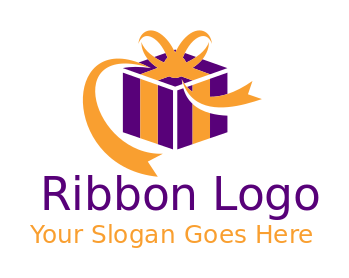 Crafty Ribbon Logos | Create a Bow Logo Design | LogoDesign.net