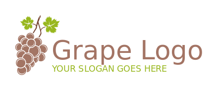 Free Grape Logos | Grape Logo Maker Software | LogoDesign.net
