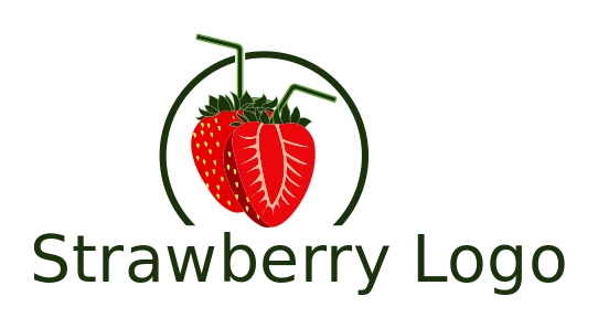 Delish Strawberry Logos | Fast Strawberry Logo Maker | LogoDesign