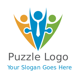 Colorful Puzzle Logos | DIY Puzzle Logo Design Maker | LogoDesign.net