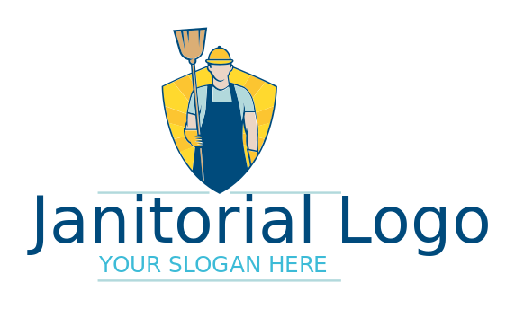 400+ Janitor Logos | Free Janitorial Logo Maker | LogoDesign.net