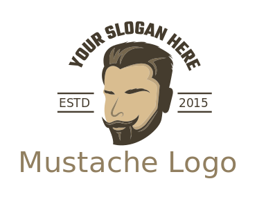 DIY Mustache Logos | Mustache Logo Templates | LogoDesign.net