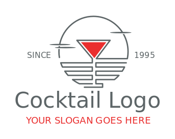 Superb Cocktail Logos | DIY Cocktail Logo Maker | LogoDesign.net