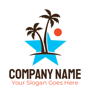 DIY Palm Tree Logo Maker | Create Palm Tree Logos | LogoDesign.net
