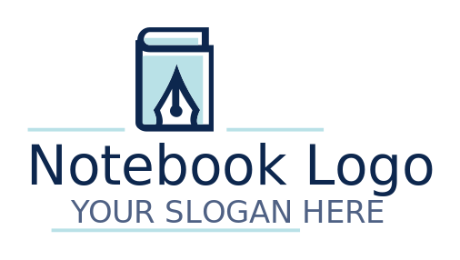 Sleek Notebook Logos | Notebook Logo Creator | LogoDesign.net