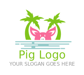 Cute Pig Logos Selection | Pig Logo Designers | LogoDesign.net