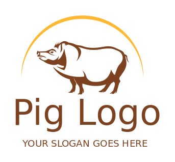 Cute Pig Logos Selection | Pig Logo Designers | LogoDesign.net