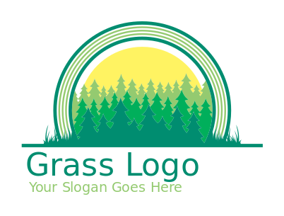 Beautiful Grass Logos | Design Your Own Grass Logo | LogoDesign.net