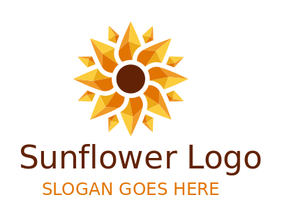 Best Sunflower Logos | DIY Sunflower Logo Maker | LogoDesign.net