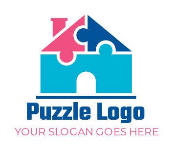 Colorful Puzzle Logos | DIY Puzzle Logo Design Maker | LogoDesign.net