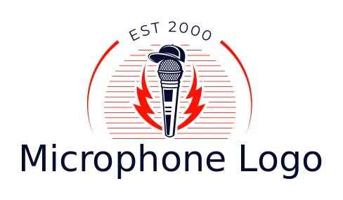 Finest Microphone Logos | DIY Mic Logo Maker | LogoDesign.net