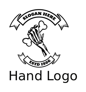 Elegant Hand Logos | Hand Logo Design Templates | LogoDesign.net