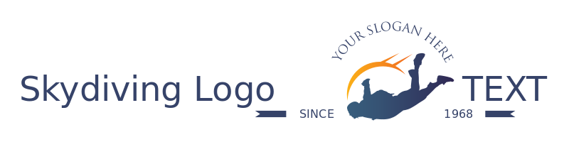 Free Skydiving Logo Generator | Daring Skydiver Logos | LogoDesign