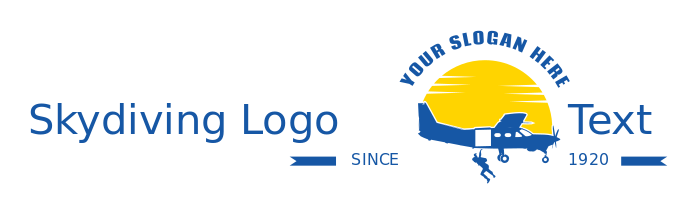 Free Skydiving Logo Generator | Daring Skydiver Logos | LogoDesign