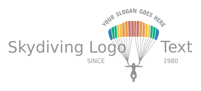 Free Skydiving Logo Generator | Daring Skydiver Logos | LogoDesign