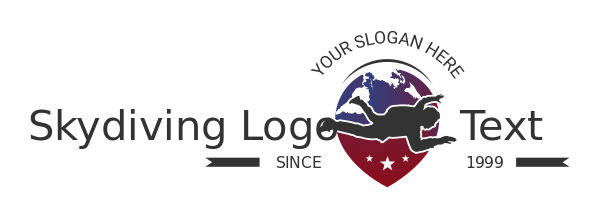 Free Skydiving Logo Generator | Daring Skydiver Logos | LogoDesign
