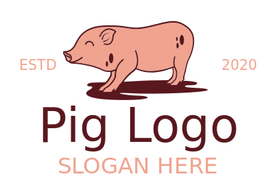 Cute Pig Logos Selection | Pig Logo Designers | LogoDesign.net