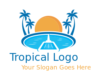 Terrific Tropical Logos | Tropical Logo Maker | LogoDesign.net