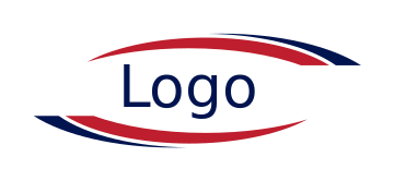 text logo template inside swooshes | Logo Template by LogoDesign.net