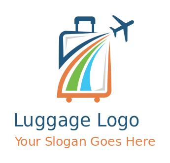Make a Luggage Logo | Fast Suitcase Logo Maker | LogoDesign.net
