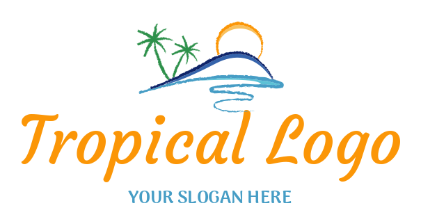 Terrific Tropical Logos | Tropical Logo Maker | LogoDesign.net