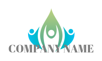 abstract person and leaves concept | Logo Template by LogoDesign.net