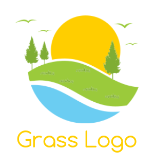 Beautiful Grass Logos | Design Your Own Grass Logo | LogoDesign.net