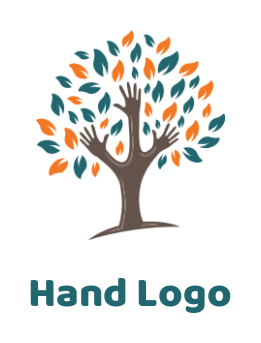 Elegant Hand Logos | Hand Logo Design Templates | LogoDesign.net