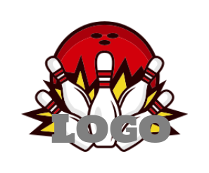 Bowling strikes five pins | Logo Template by LogoDesign.net