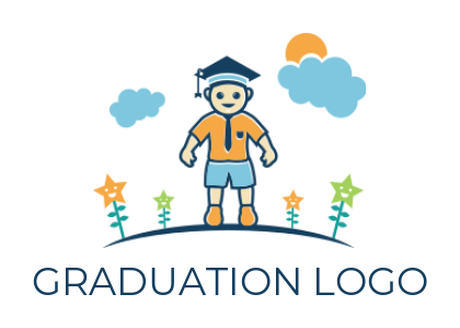 Great Graduation Cap Logos | DIY Logo Online | LogoDesign.net