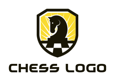 Classy Chess Logos | Chess King Logo Maker | LogoDesign.net