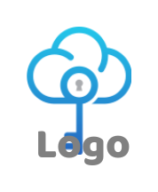 cloud incorporated with key | Logo Template by LogoDesign.net