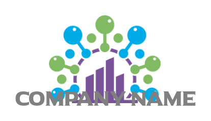chemical bonds forming molecules | Logo Template by LogoDesign.net