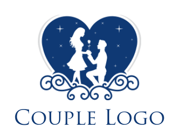 Attractive Couple Logos | Lovers Logo Maker | LogoDesign.net
