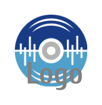 disk combined with music waves | Logo Template by LogoDesign.net