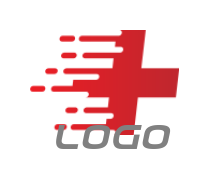 fast moving red cross | Logo Template by LogoDesign.net