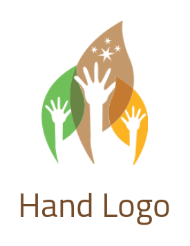 Elegant Hand Logos | Hand Logo Design Templates | LogoDesign.net