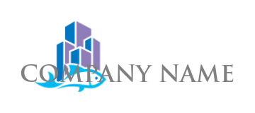 buildings outlines of roofs | Logo Template by LogoDesign.net